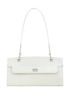 POTAMY Flap Leather Shoulder Bag - Neutrals
