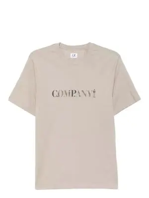 C.P. COMPANY Logo Graphic T-shirt - Neutrals