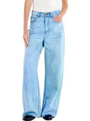 VICOLO Wide-leg Jeans - Blue