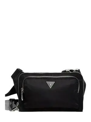 Guess Zipped Triangle Belt Bag - Black