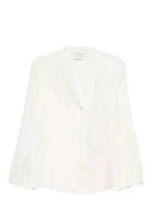 FORTE_FORTE Button Blouse - Neutrals