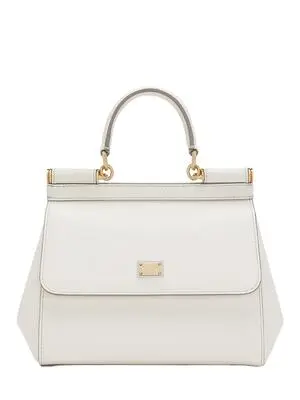 Dolce & Gabbana Small Sicily Handbag - White