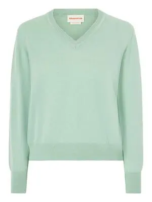 &daughter &Daughter Slim Cashmere And Cotton-blend Sweater Mint