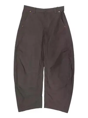 CROQUIS Rivet-trim Barrel Trousers - Grey