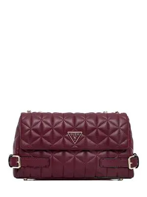 Guess Quilted Cross Body Bag - Red