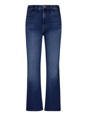 MOTHER The Hustler Ankle Bootcut Jeans - Blue