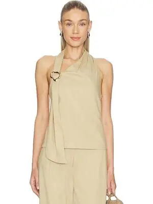 Line & Dot Lelio Top - Tan