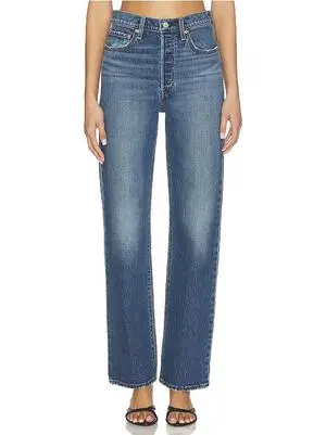 LEVI'S Ribcage Full Length Straight Leg Jeans - Blue