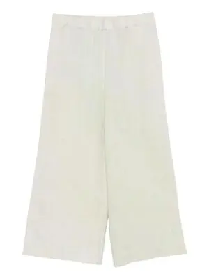 Antonelli Firenze Elasticated Wide-leg Trousers - Neutrals