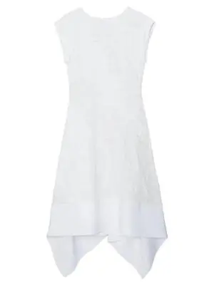 3.1 Phillip Lim Floral Appliqué Bow Midi Dress - White