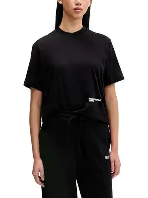 Karl Lagerfeld Graphic Print T-shirt - Black