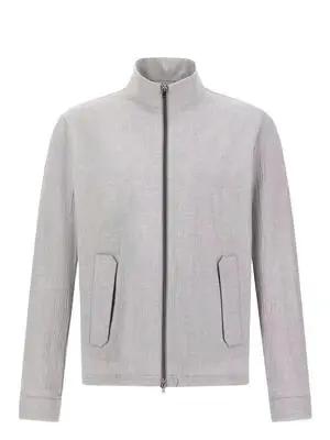Herno Seersucker Jacket - Grey