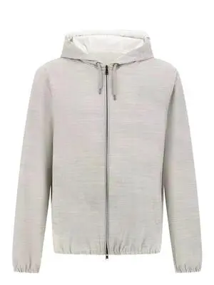 Herno Zip-up Hooded Jacket - Neutrals