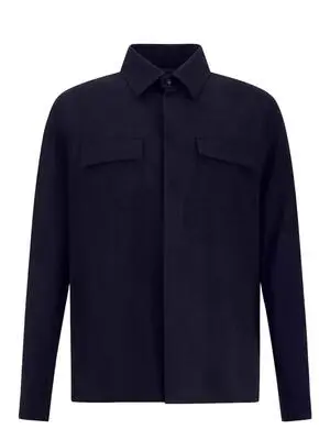 Herno Flap-pocket Shirt - Blue