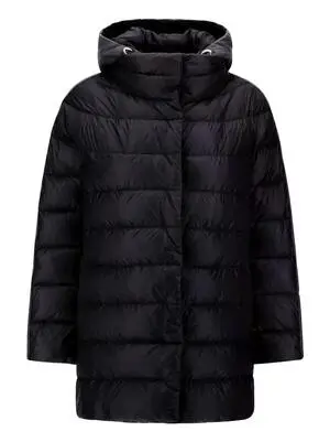 Herno Ultralight Hooded Quilted Jacket - Black