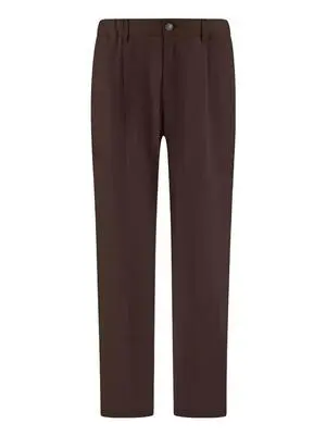 Herno Pleated Trousers - Brown