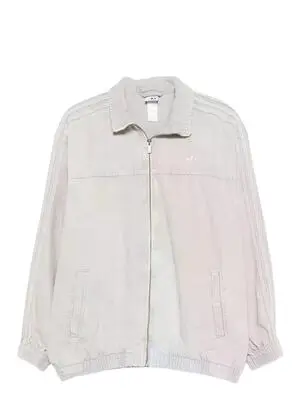 Adidas Striped Zip Jacket - Grey