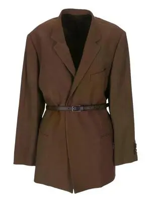 ARMARIUM Belted Jacket - Brown