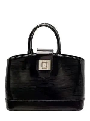 LOUIS VUITTON Louis Vuitton 2012 Electric Epi Mirabeau PM Satchel Black