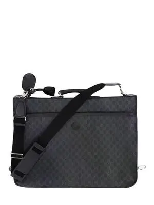 Gucci Gg Coated Canvas Travel Bag - Black