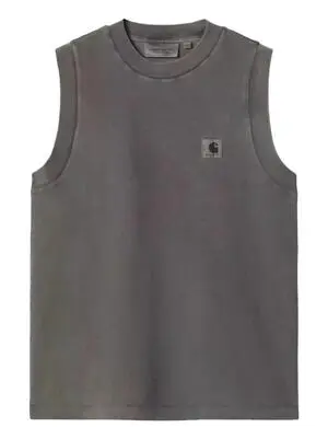 Carhartt Work In Progress Nelson Logo-patch Tank Top - Grey