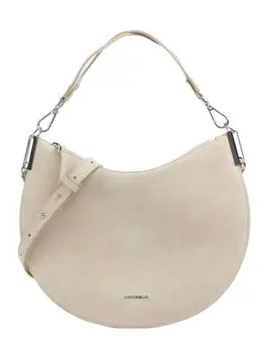 COCCINELLE Medium Sunup Suede Shoulder Bag - Neutrals