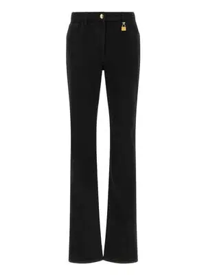 Elisabetta Franchi Padlock-Detail Jeans Black