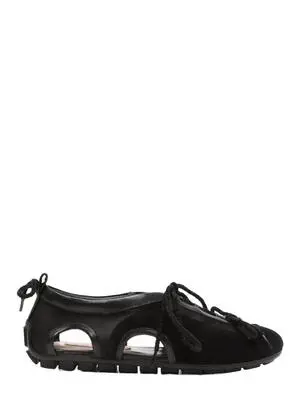 Simone Rocha Cutout Lace-up Sneakers - Black