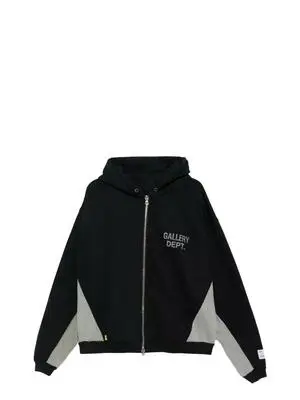 GALLERY DEPT. Contrast-panel Zip Hoodie - Black