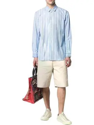 Comme Des Garçons Striped Shirt - Blue