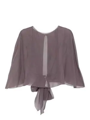 Antonelli Firenze Tie-knot Cape - Purple
