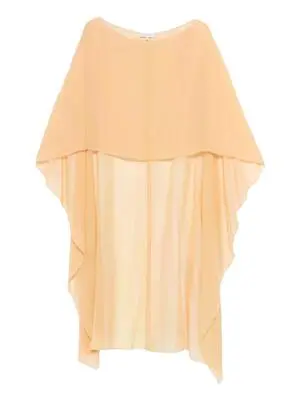Antonelli Firenze Boat-neck Cape - Yellow