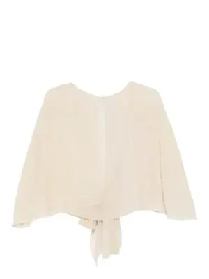 Antonelli Firenze Tie-knot Cape - Neutrals