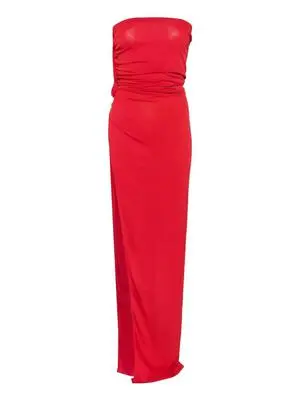 Rick Owens Draped Slit Top - Red