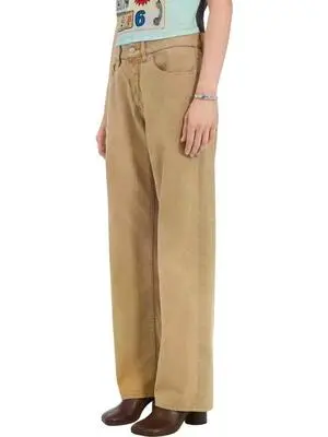 MAISON MARGIELA Straight Cotton Jeans Neutrals