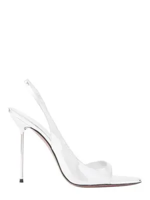 Paris Texas Lidia 95 Mirrored-leather Slingback Sandals - Silver