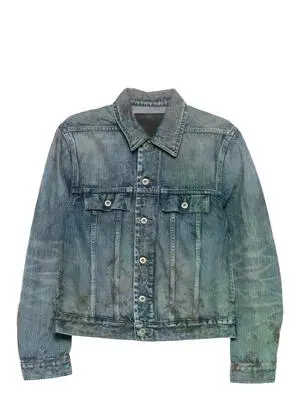 Rick Owens Buttoned Jacket - Blue