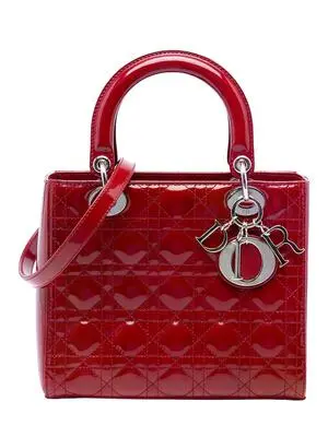 Dior 2013 Medium Lady Satchel - Red