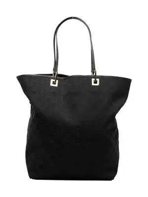 Gucci Gg Canvas Tote Bag - Black