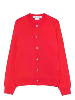 Comme Des Garçons Buttoned Cardigan - Red