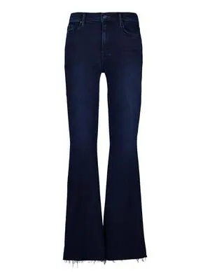MOTHER Dark The Weekender Fray Jeans - Blue