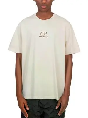 C.P. COMPANY 24/1 Jersey Short-sleeve British Sailor T-shirt - Neutrals