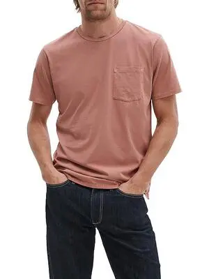 Rag & Bone Garment Dye Classic Pocket T-shirt - Copper