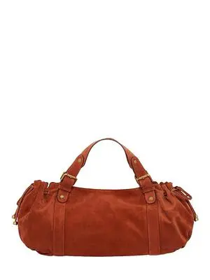 Gerard Darel Gerard Darel 24H Suede Handbag Brandy