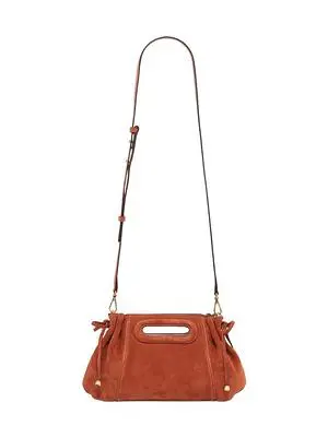 Gerard Darel Mini Dany Suede Handbag - Brandy