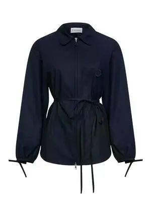 Moncler Cotton Poplin Shirt Jacket - Blue