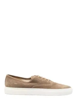 COMMON PROJECTS Four Hole Laced Suede Sneakers - Brown