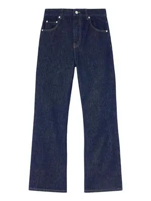 GANNI Betzy Cropped Jeans - Navy