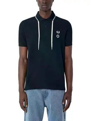 Fred Perry X Craig Green Drawstring Polo Shirt - Black