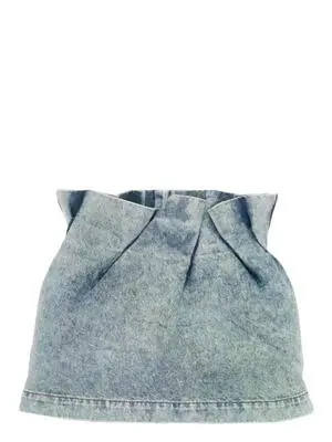 Magda Butrym Pleated Mini Skirt - Blue